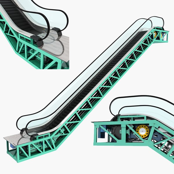Escalator 3D model - TurboSquid 1346656