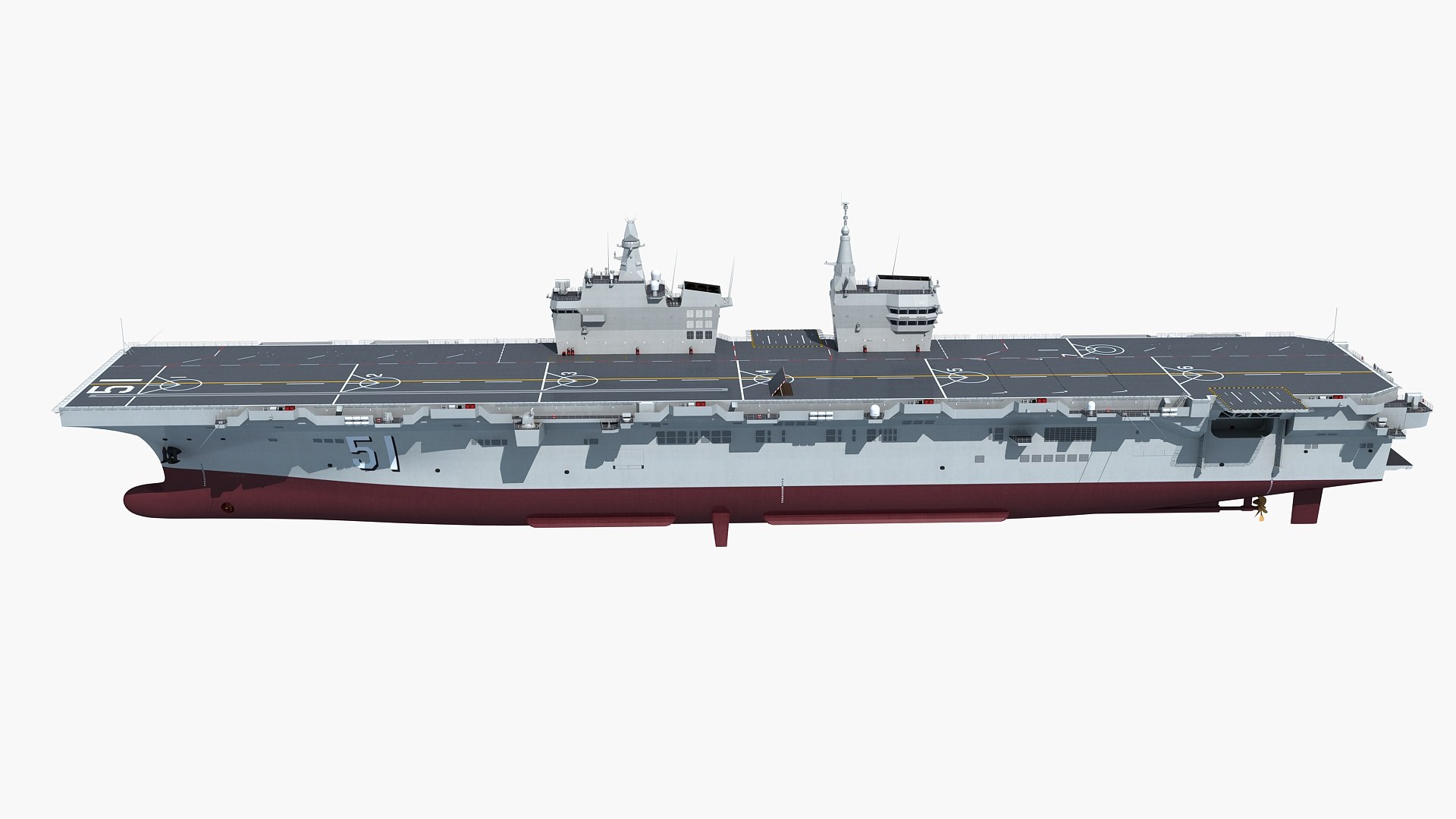 Chinese Type 076 Amphibious Assault ShipMAX 3D Model - TurboSquid 2457503