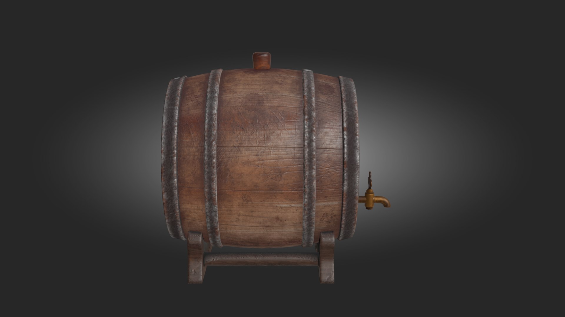 3D Model Wine Barell High Texture Quality 3D Model - TurboSquid 2313091