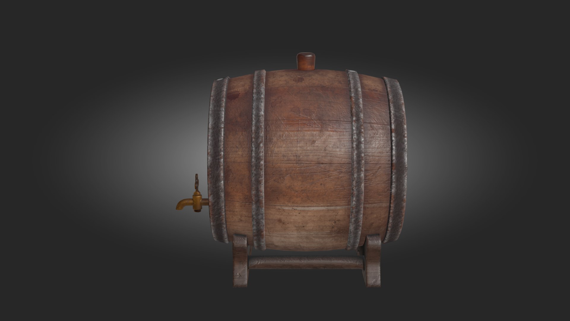3D Model Wine Barell High Texture Quality 3D Model - TurboSquid 2313091