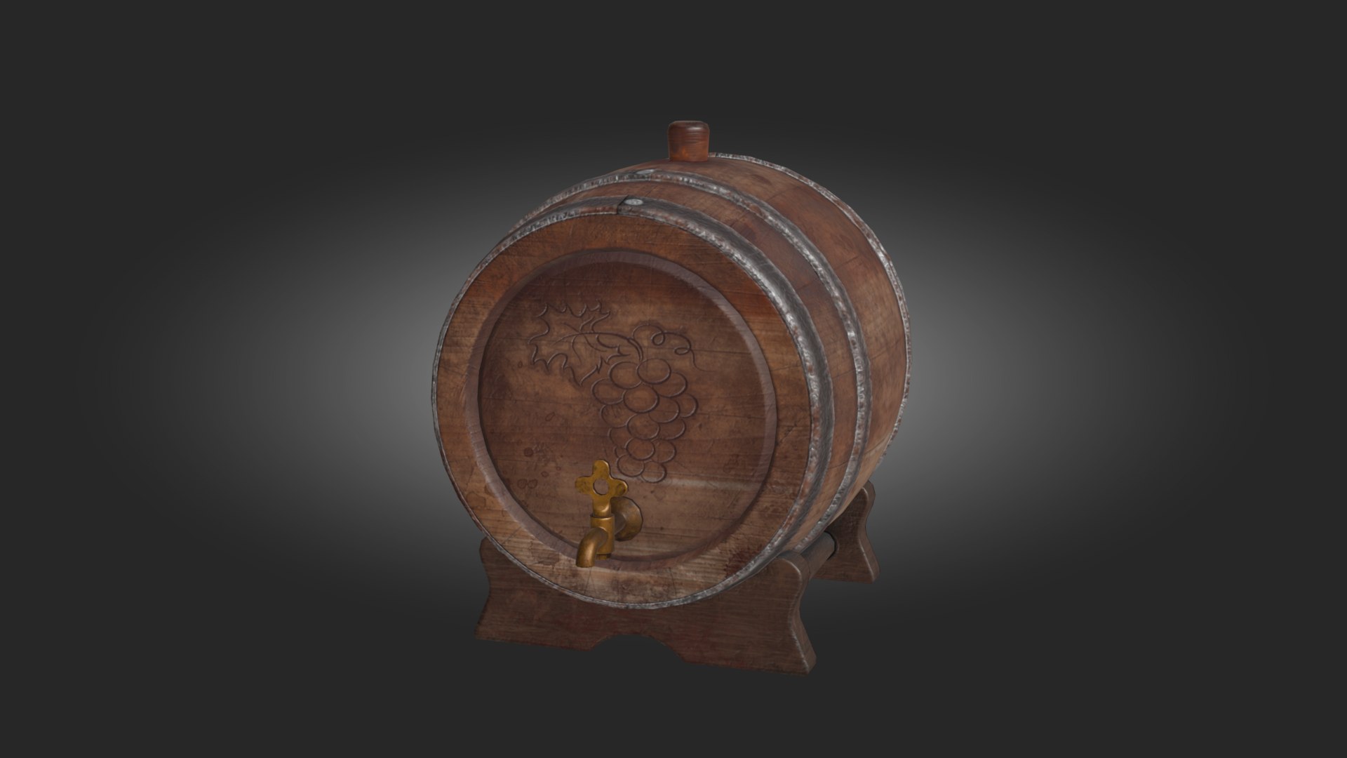3D Model Wine Barell High Texture Quality 3D Model - TurboSquid 2313091