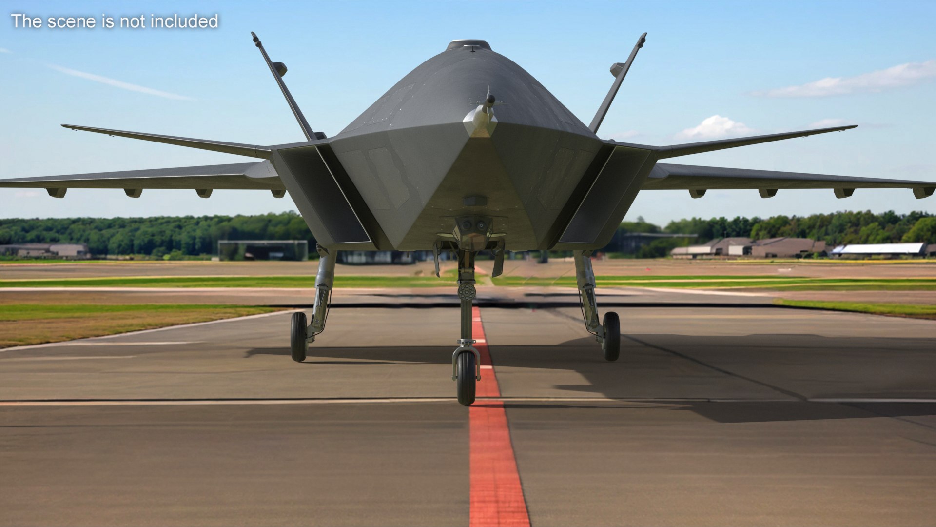 3D Tactical Unmanned Jet Aircraft Black Rigged For Cinema 4D ...