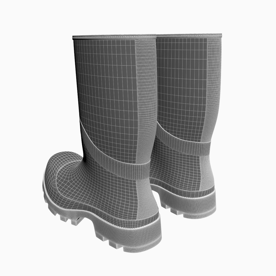 Rubber Boots 3D Model - TurboSquid 1178298