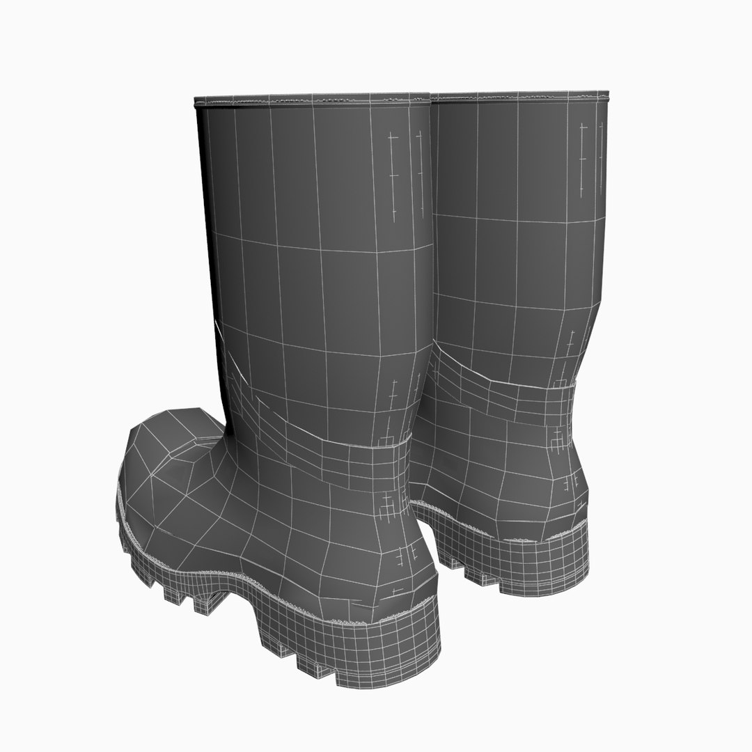 Rubber Boots 3D Model - TurboSquid 1178298