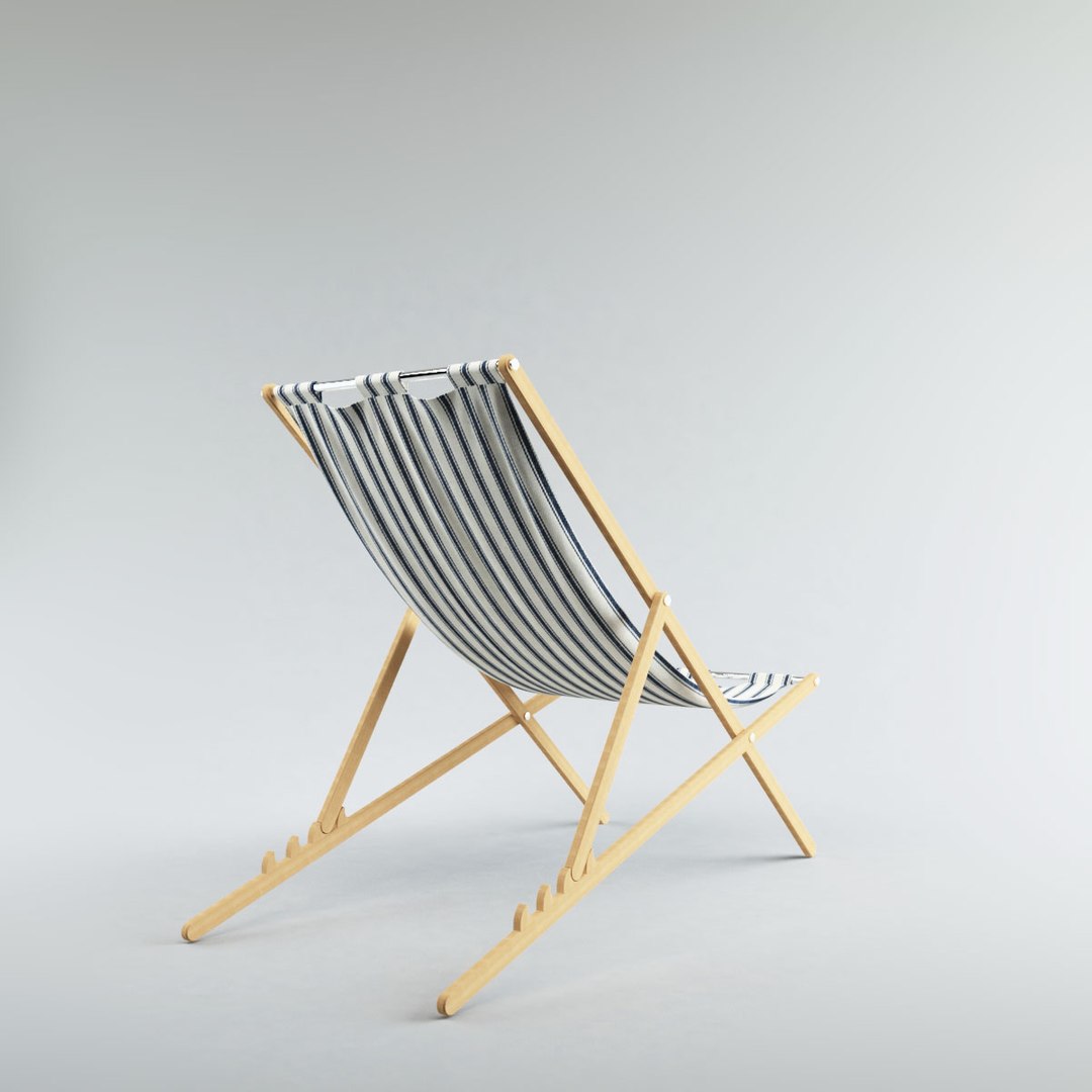 Max Wood Cloth Deck Chair