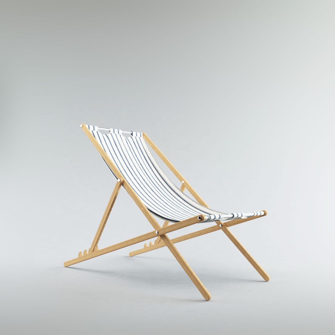 Max Wood Cloth Deck Chair
