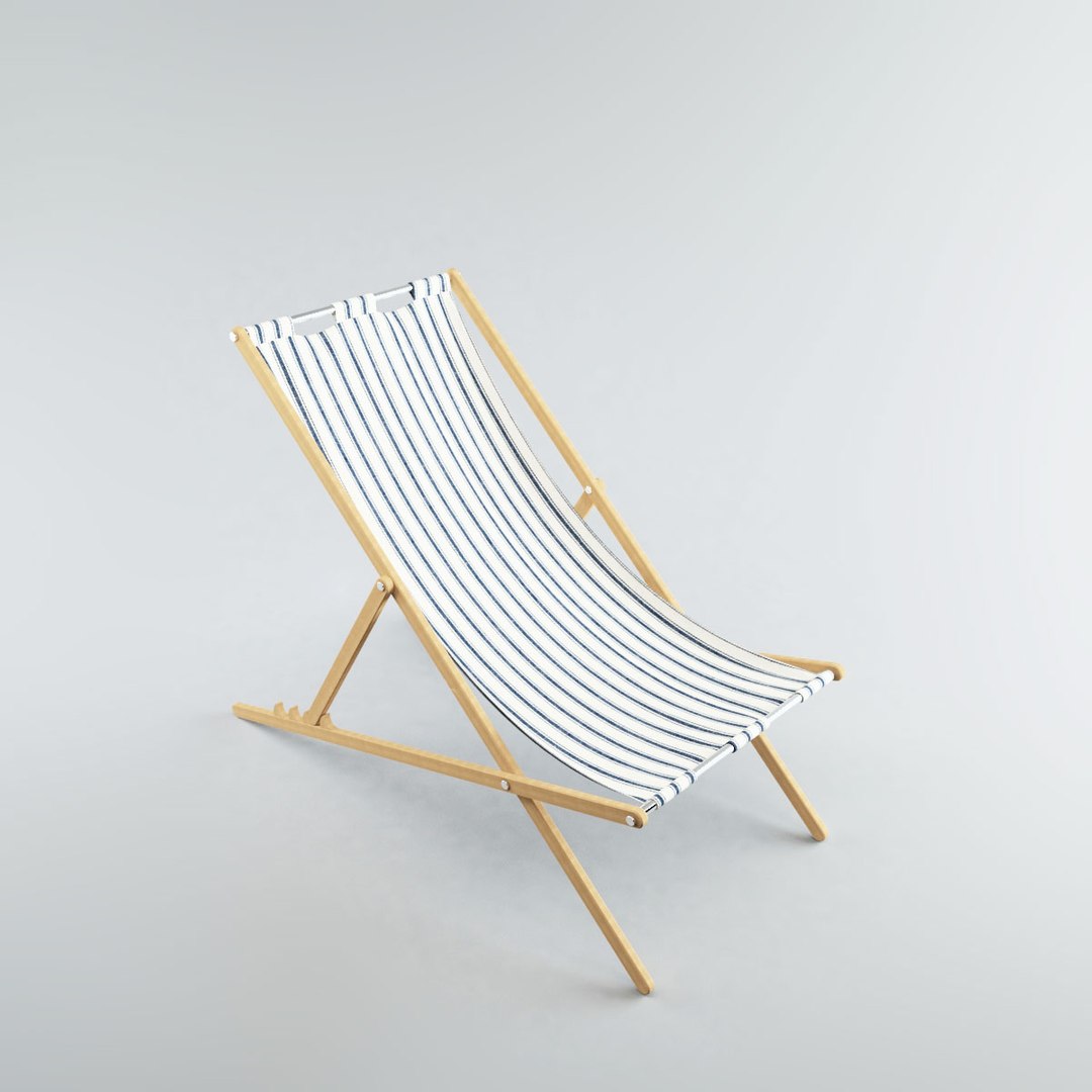 max wood cloth deck chair