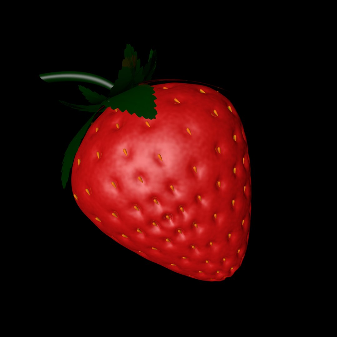 3D strawberry model - TurboSquid 1180775