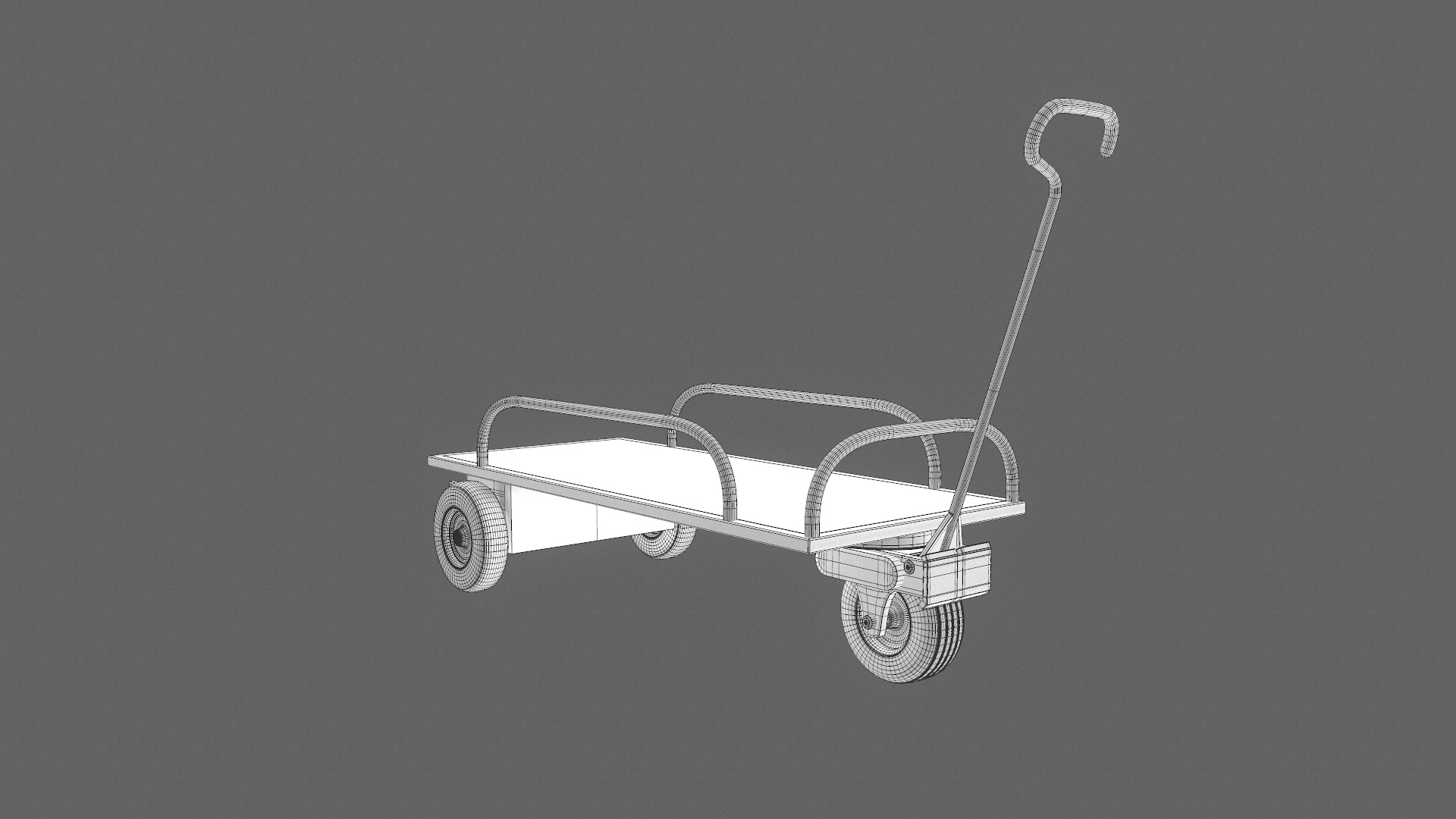 3D Realtime Wheel Trolley Model - TurboSquid 1597596