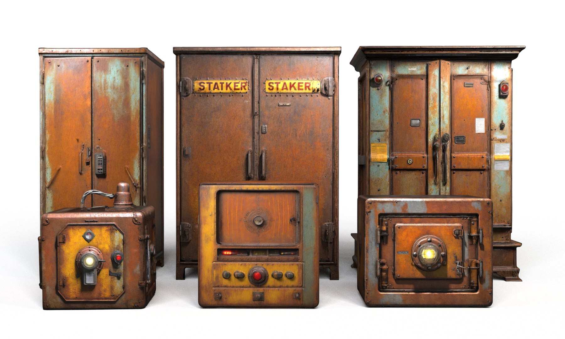 3D Model Factory Wardrobes And Safes - TurboSquid 2334192