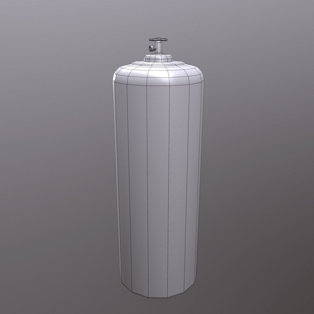 3D Model Gas Cylinder - TurboSquid 1362543