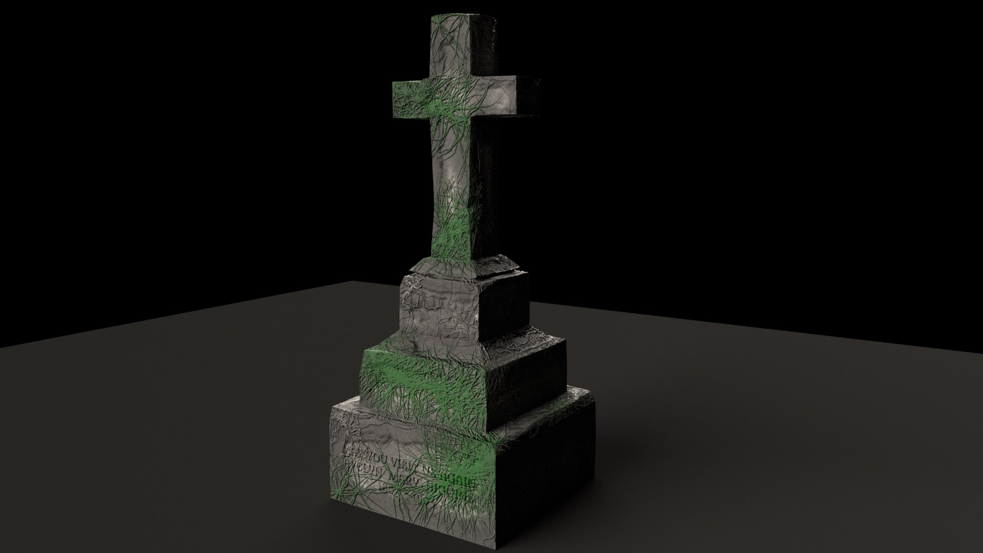 Tombstone cross tomb 3D model - TurboSquid 1310390