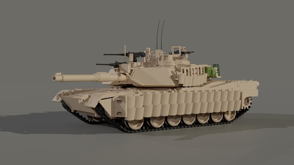 MBT M1A2 ABRAMS TUSK 2 3D model - TurboSquid 2046480