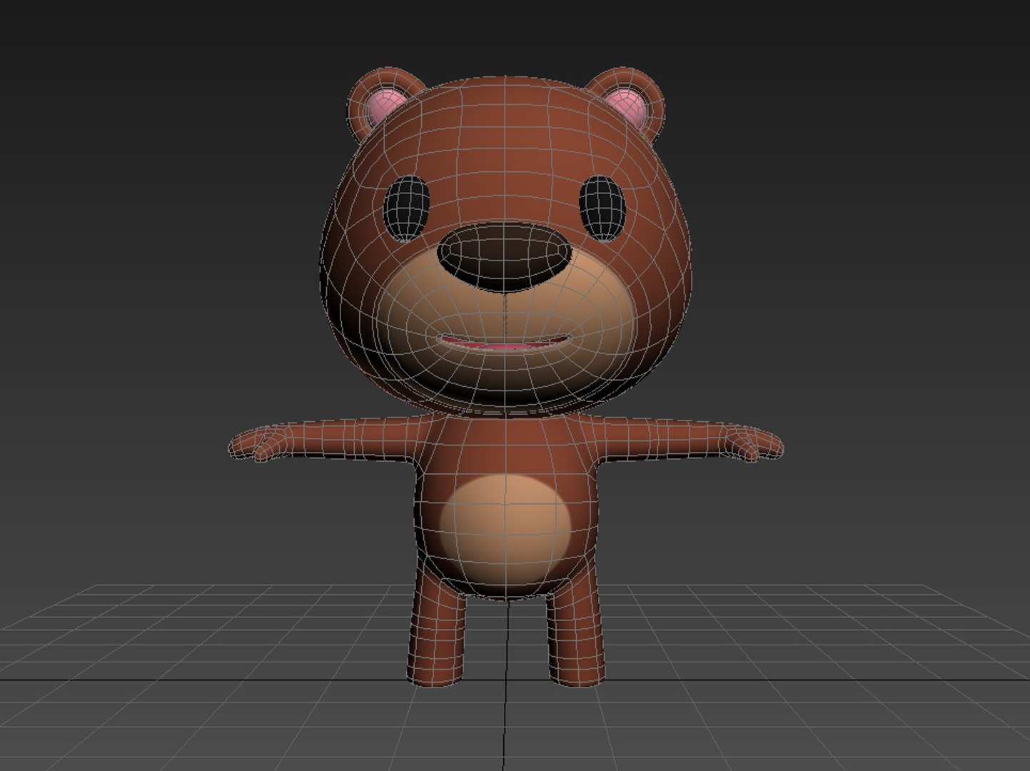 Bear cartoon 3D model - TurboSquid 1383425