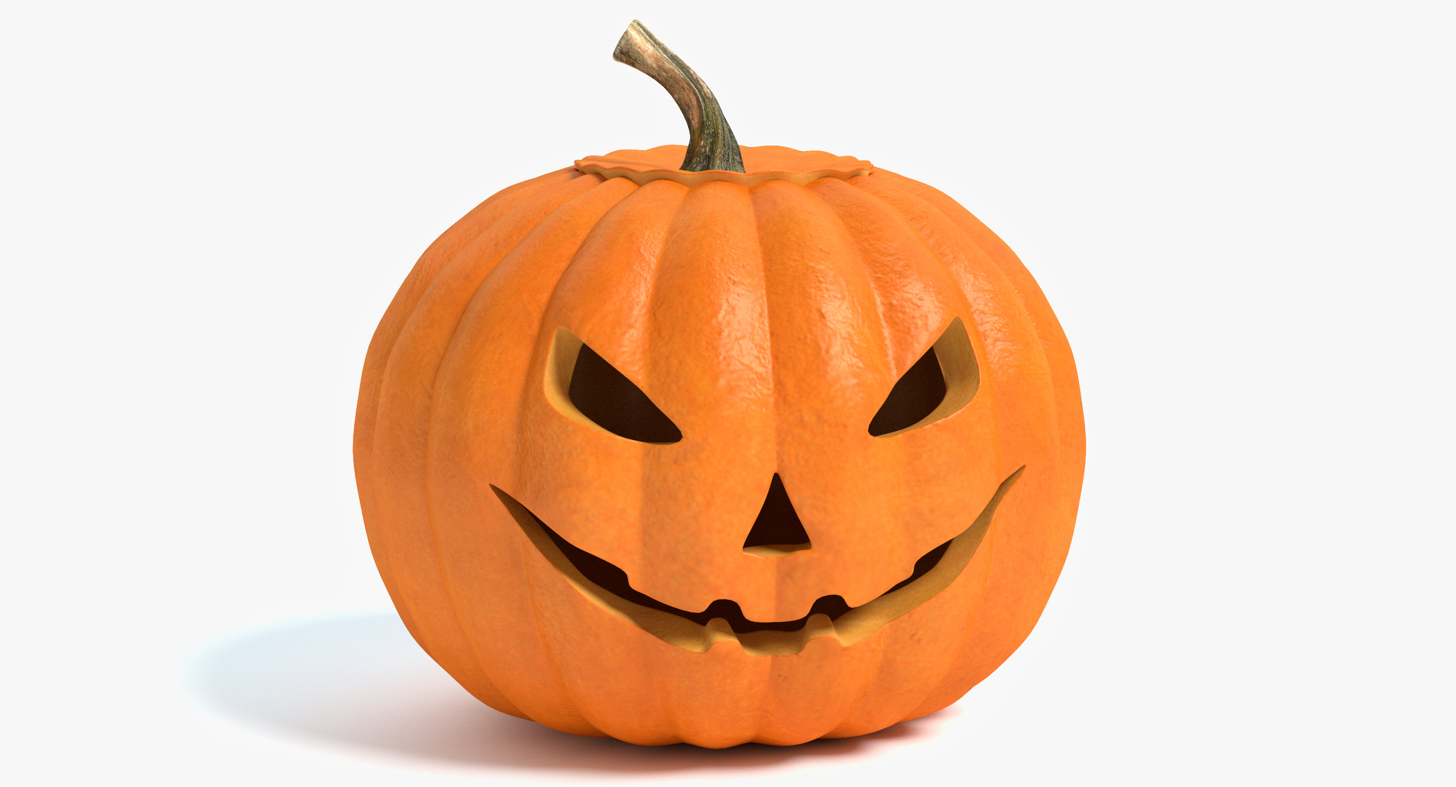 3d halloween jack-o-lantern pumpkins model