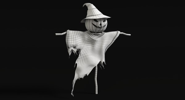 3d halloween jack-o-lantern pumpkins model