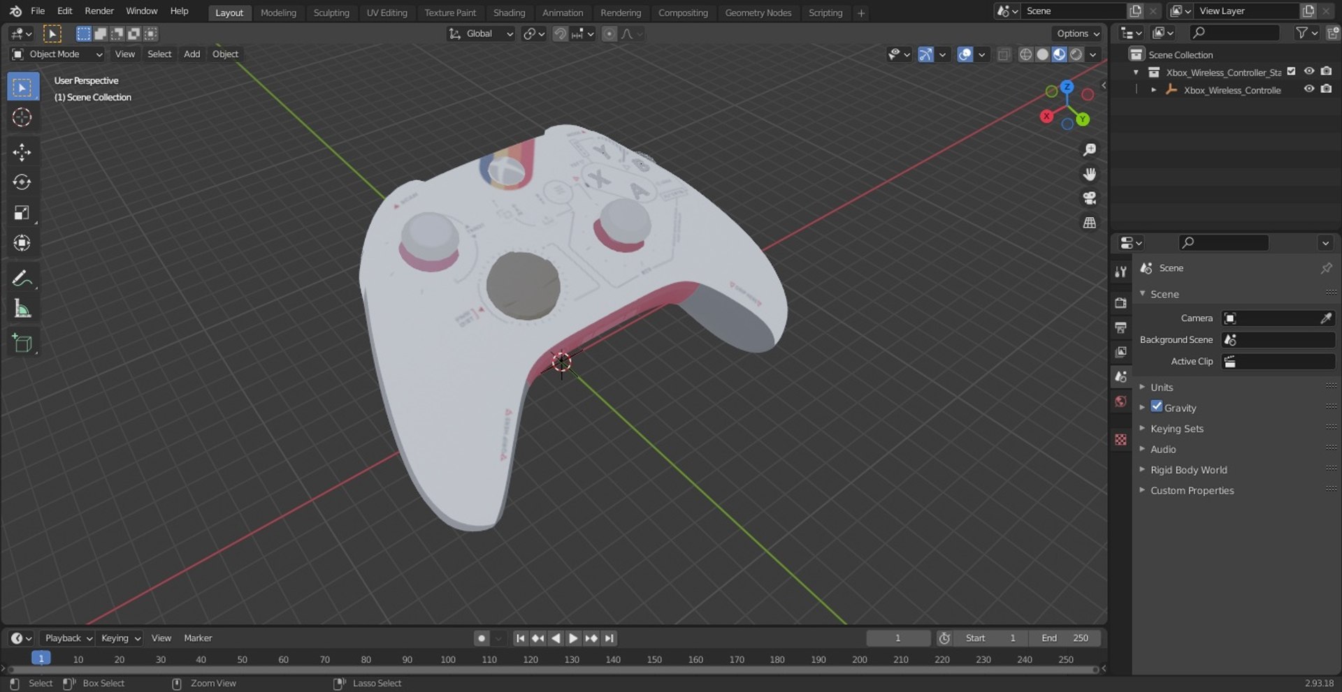 3D Xbox Wireless Controller Starfield Limited Edition - TurboSquid 2131571