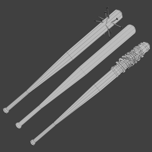 3d set bats weapons