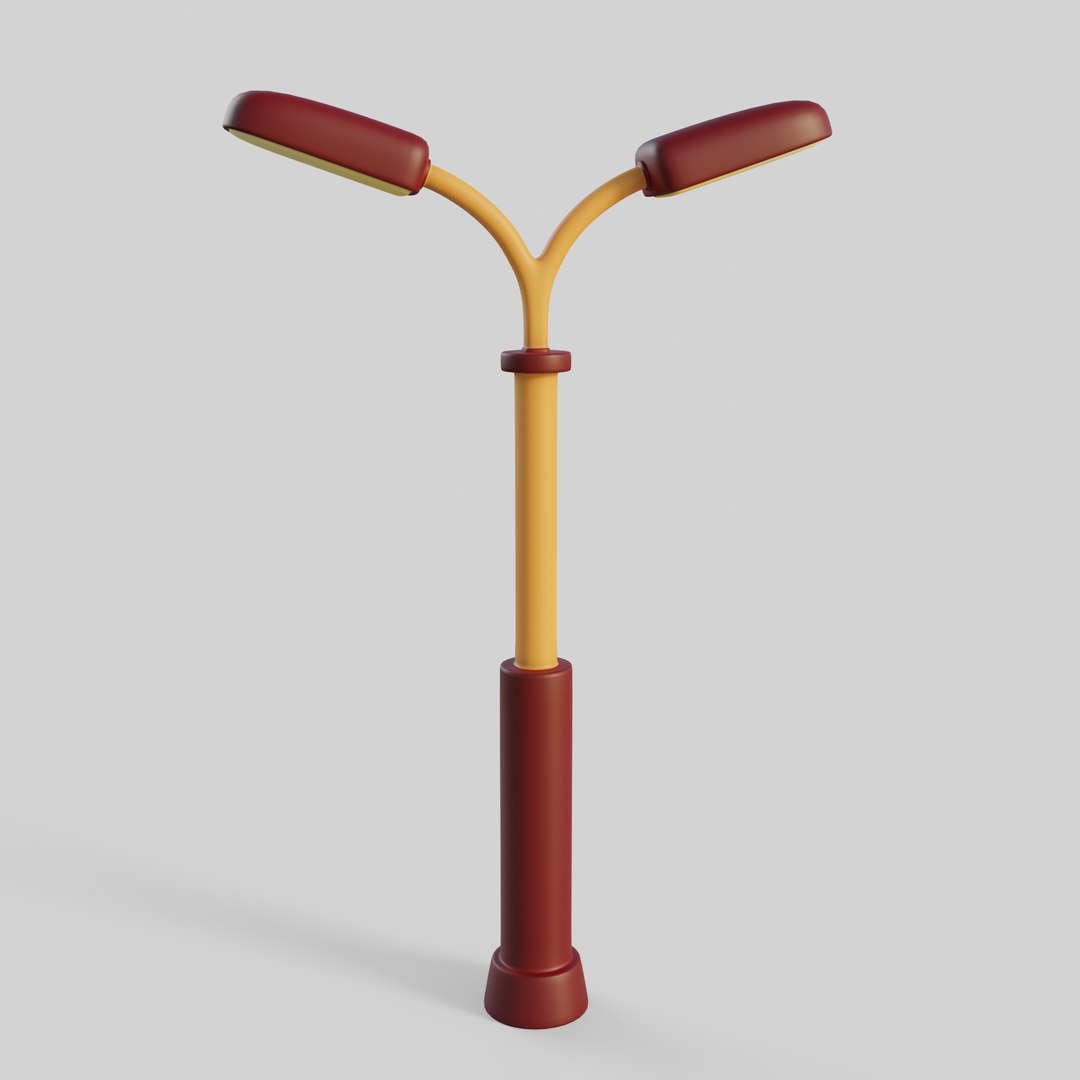 Cartoon Street Light 10 3D Model - TurboSquid 2054793