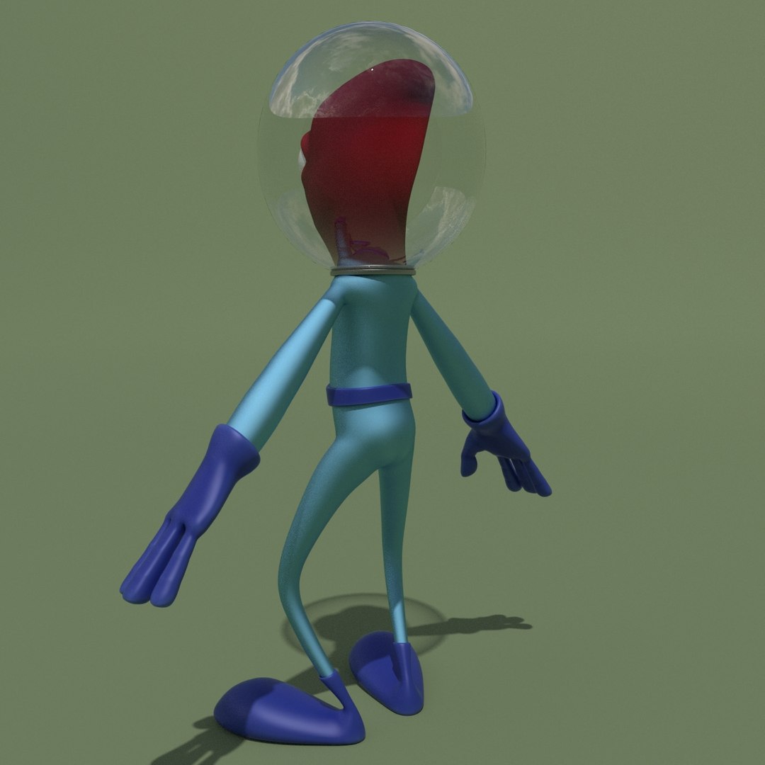 Alien cartoon 3D model - TurboSquid 1200809