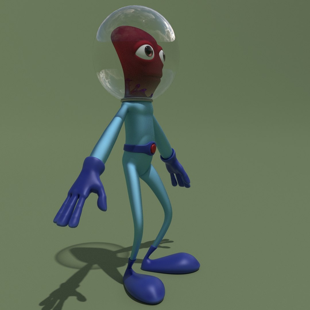 Alien cartoon 3D model - TurboSquid 1200809