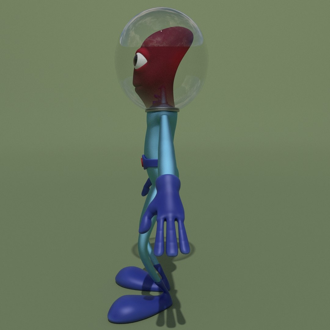 Alien cartoon 3D model - TurboSquid 1200809
