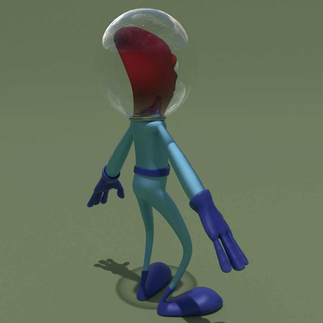 Alien cartoon 3D model - TurboSquid 1200809
