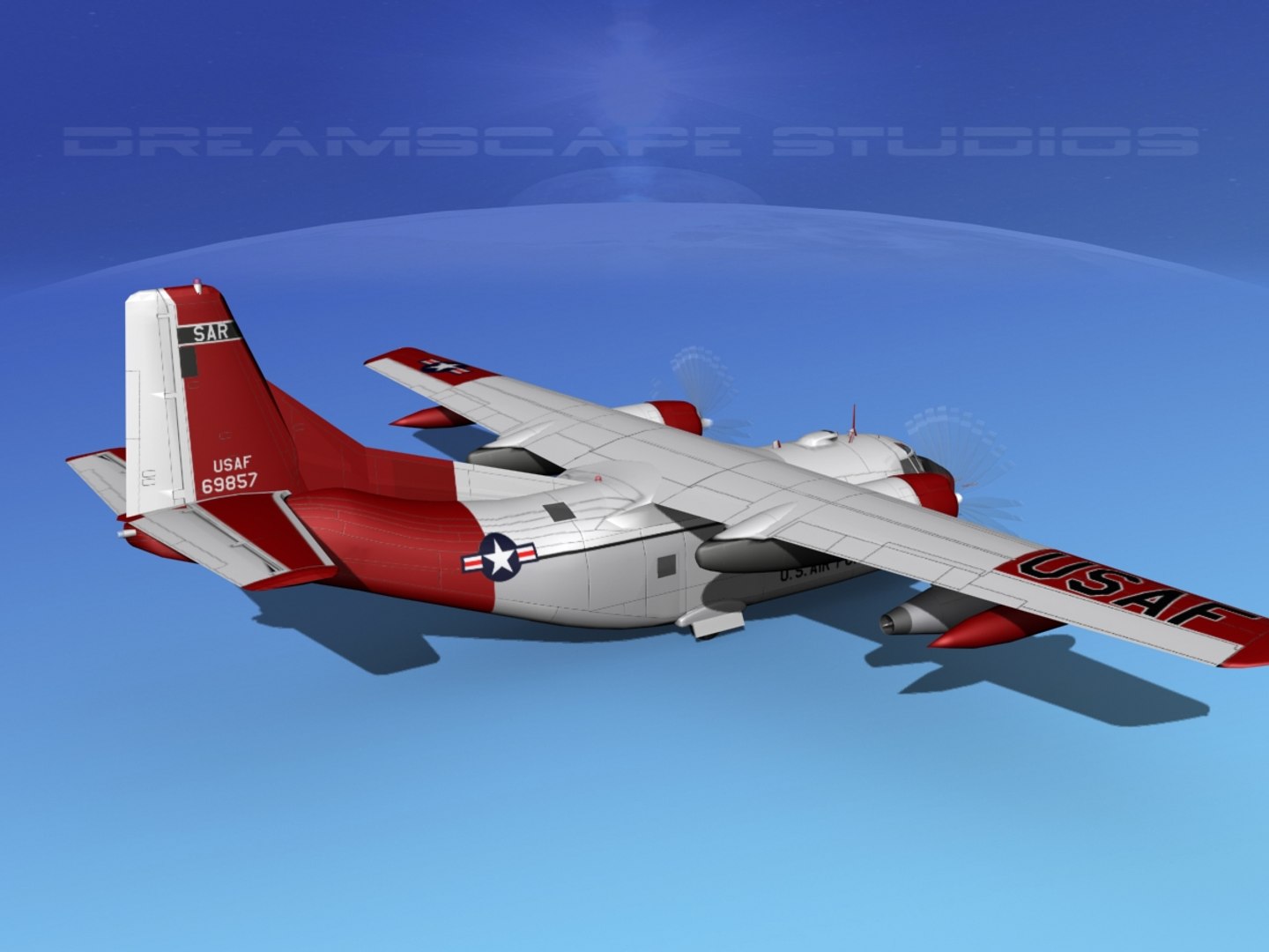 Aircraft Fairchild C-123 Provider 3D Model - TurboSquid 1307939