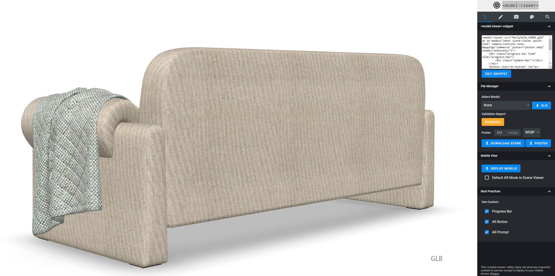 Herly Sofa Soho Home 3D Model - TurboSquid 2197596