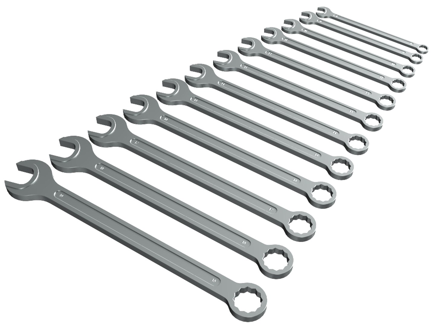 3D Open End Ring Spanner Model - TurboSquid 2142719