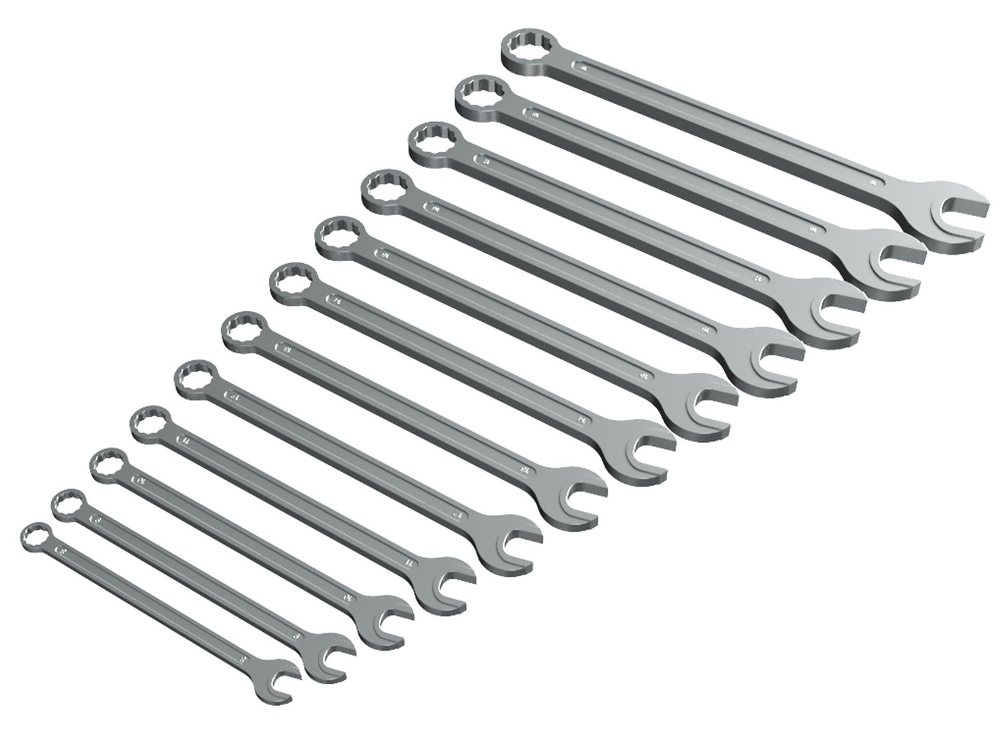 3D Open End Ring Spanner Model - TurboSquid 2142719