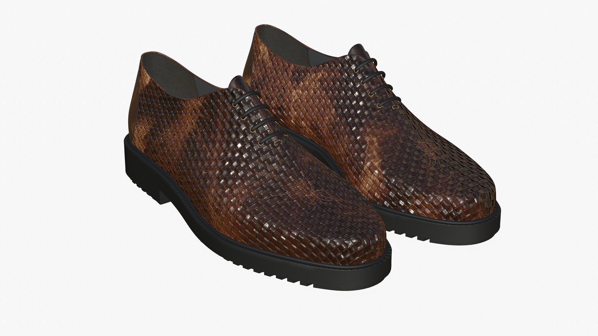 Realistic Leather Lace Up Shoes New Design 3D - TurboSquid 1942944