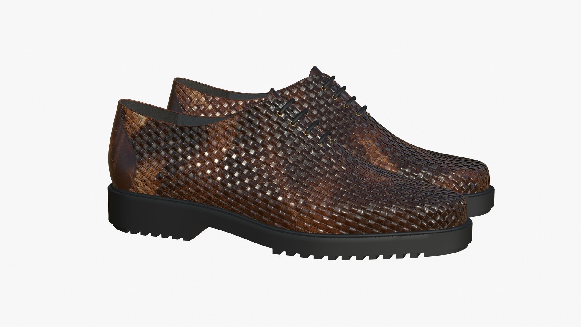 Realistic Leather Lace Up Shoes New Design 3D - TurboSquid 1942944