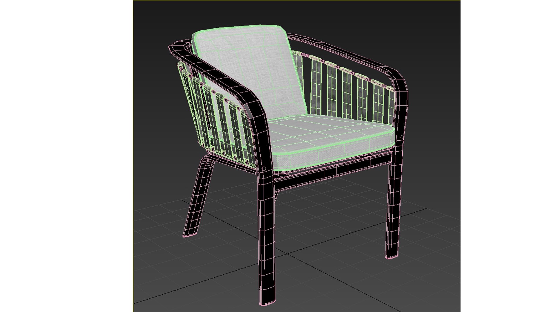 3D Tropitone Trelon Stacking Cushion Chair model - TurboSquid 1827701