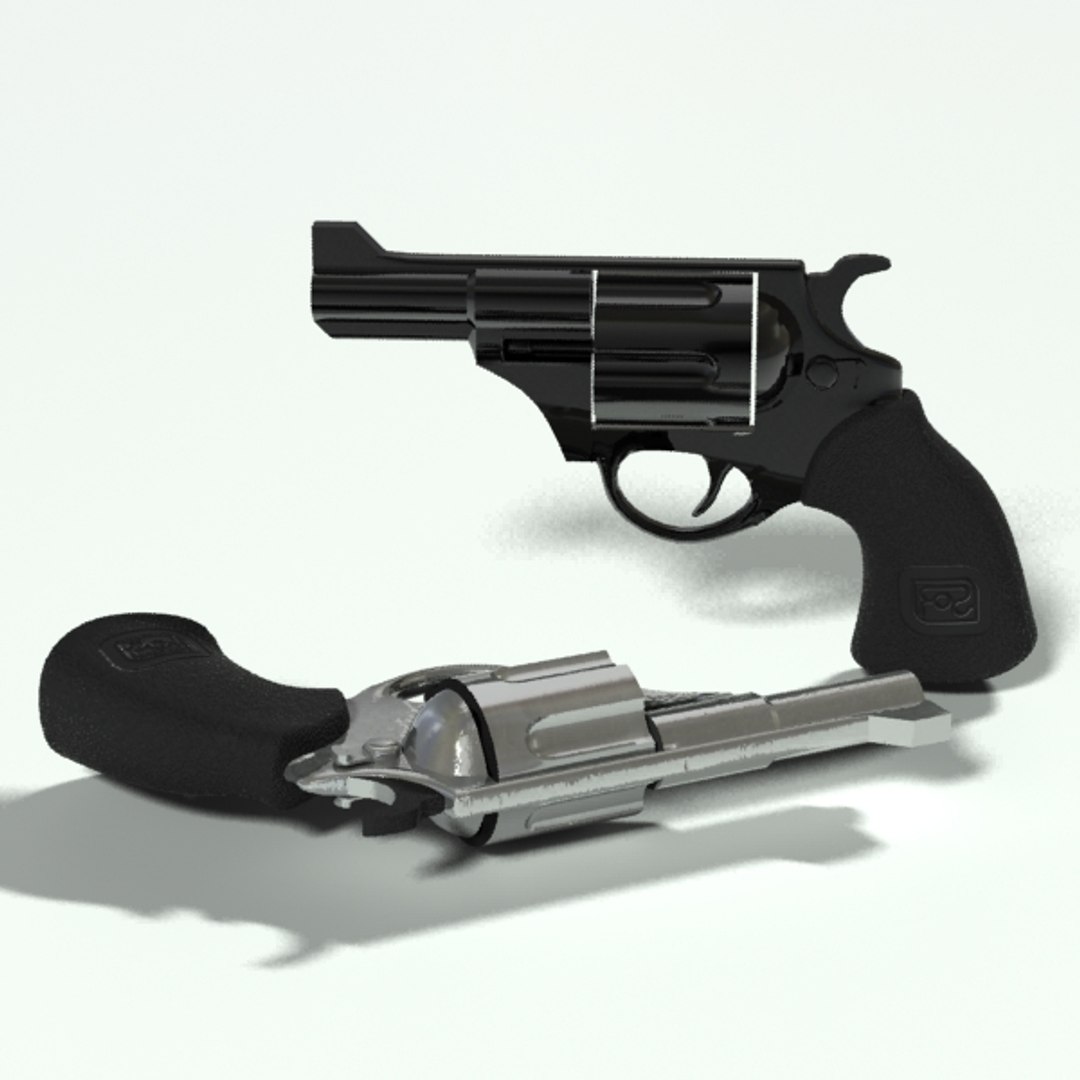 Snub Revolver 3d Max