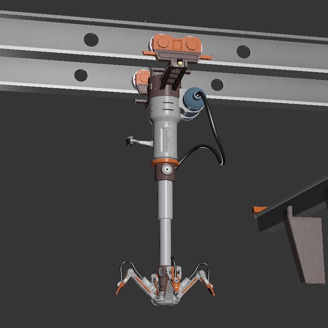Sci-fi Industrial Robotic Crane 3D Model - TurboSquid 1385489
