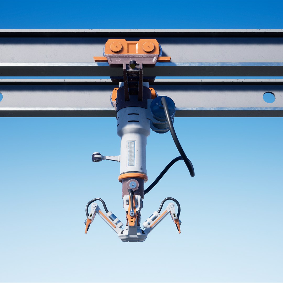 Sci-fi Industrial Robotic Crane 3D Model - TurboSquid 1385489