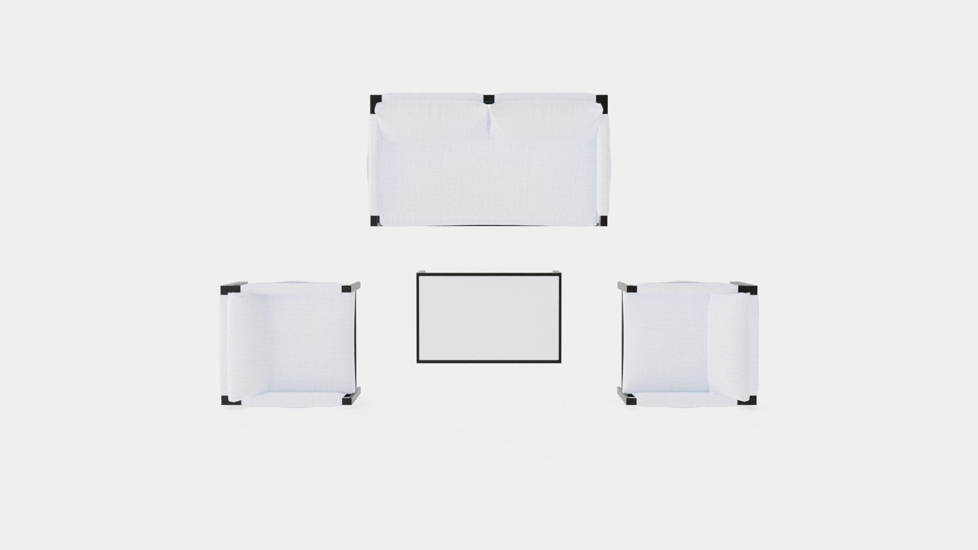 3D Model Florens Lounge Set - TurboSquid 2256072