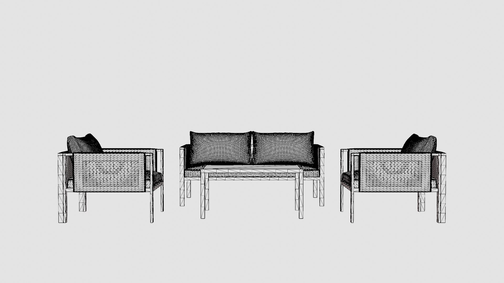 3D Model Florens Lounge Set - TurboSquid 2256072