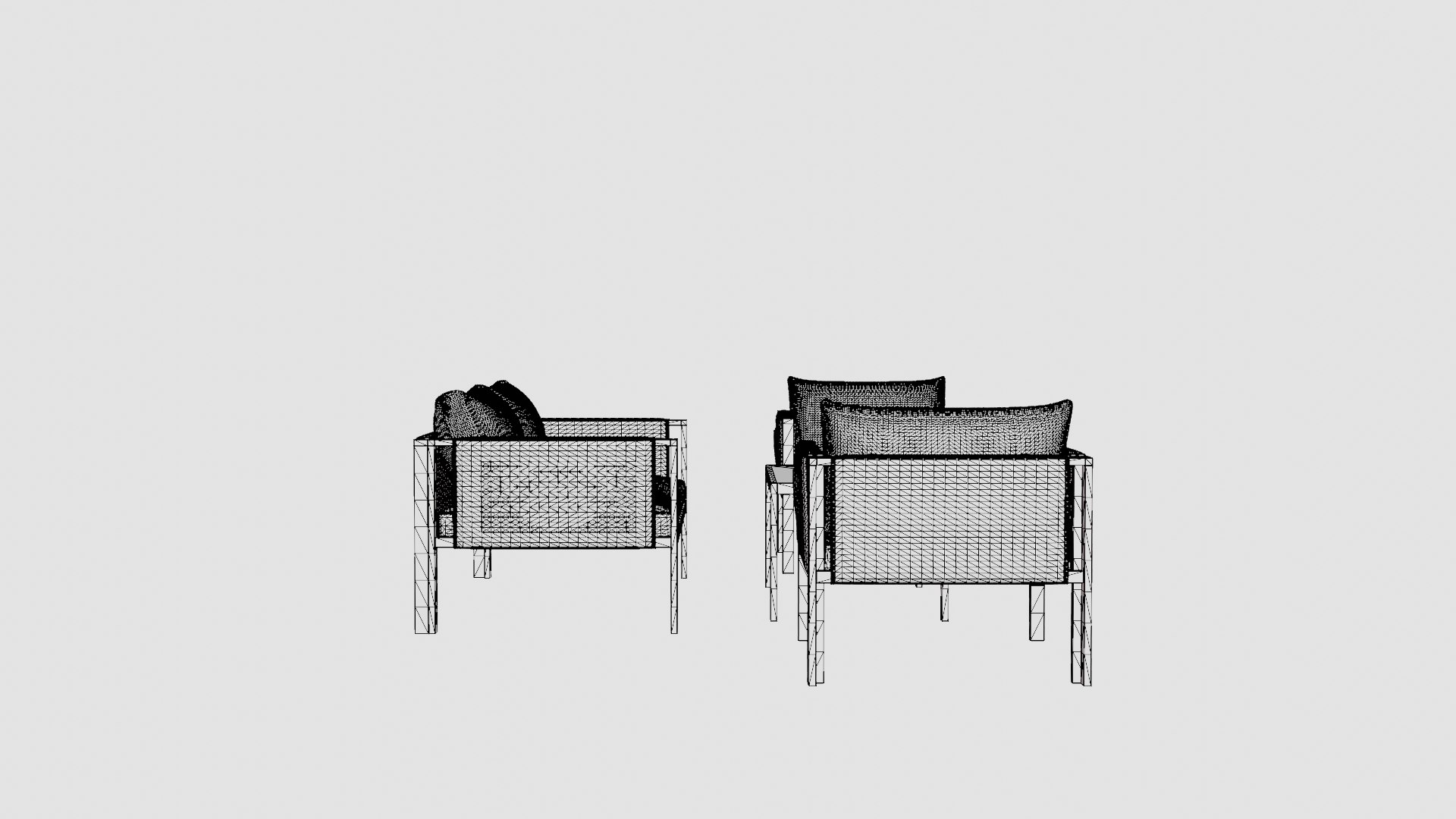 3D Model Florens Lounge Set - TurboSquid 2256072