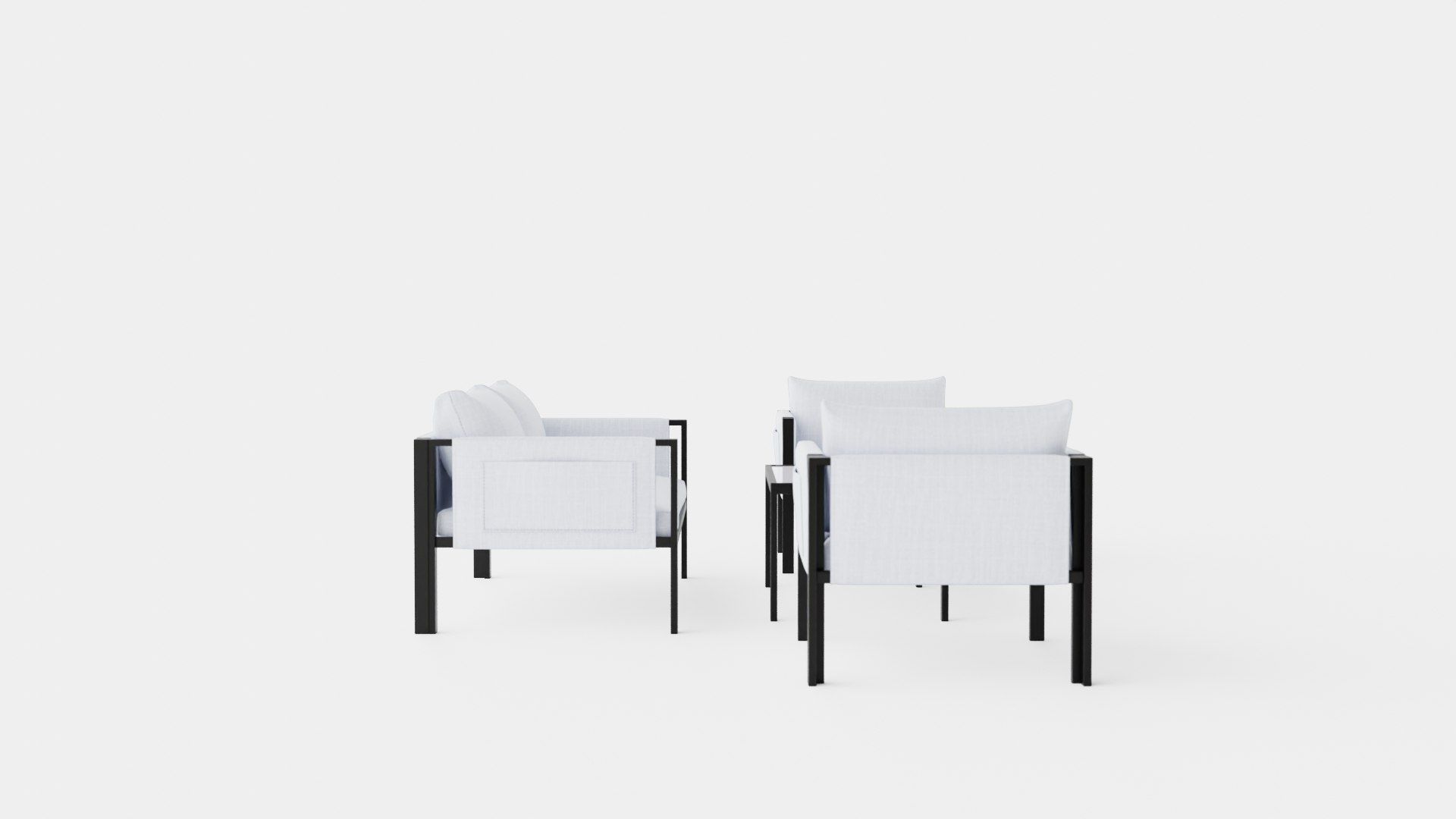 3D Model Florens Lounge Set - TurboSquid 2256072