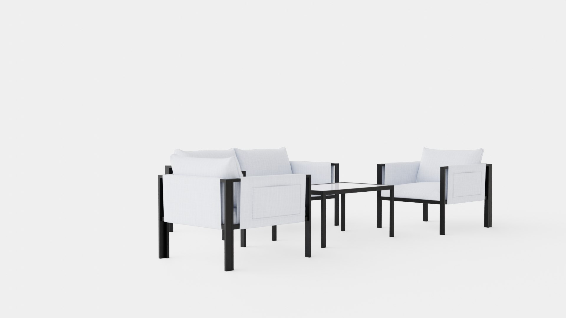 3D Model Florens Lounge Set - TurboSquid 2256072