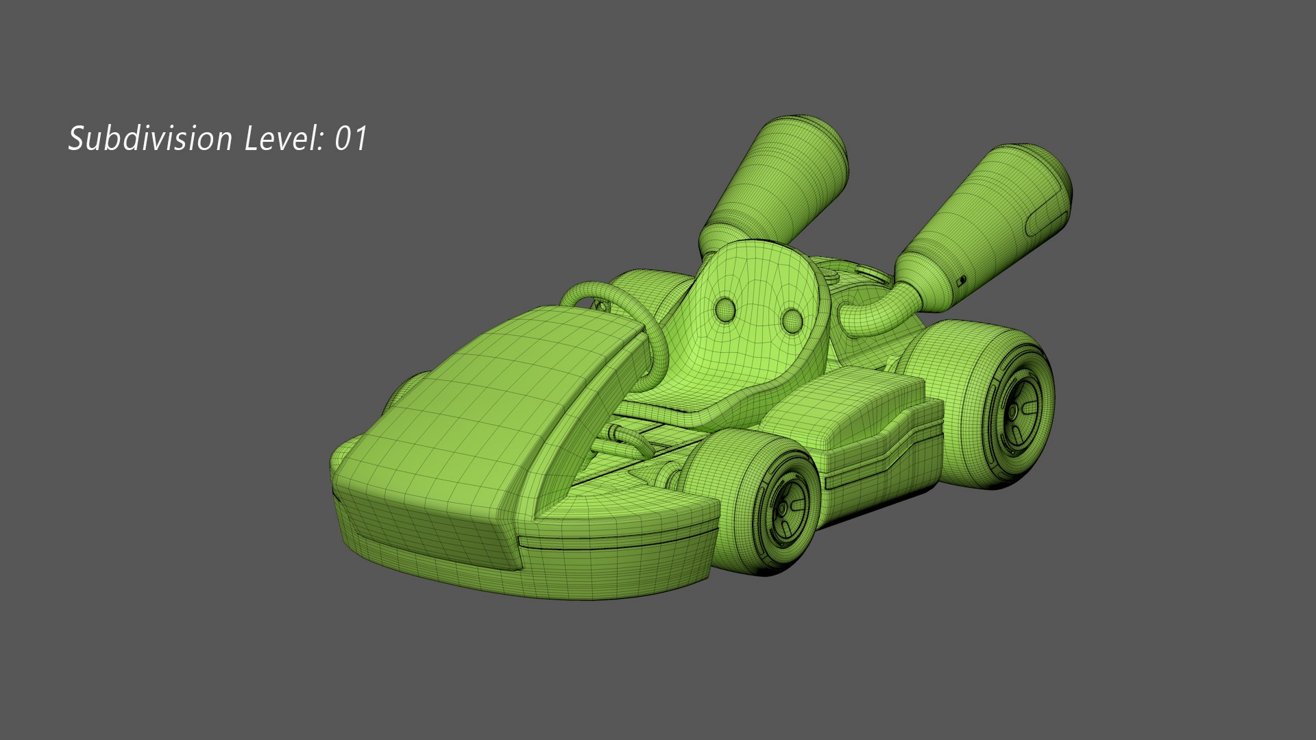 Kart Iggy - Mario 3D Model - TurboSquid 1655976