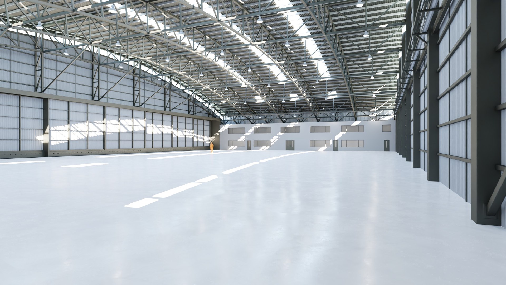 Interior Hangar 3D - TurboSquid 1676234