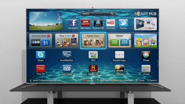 samsung f8000 smart tv 3d model