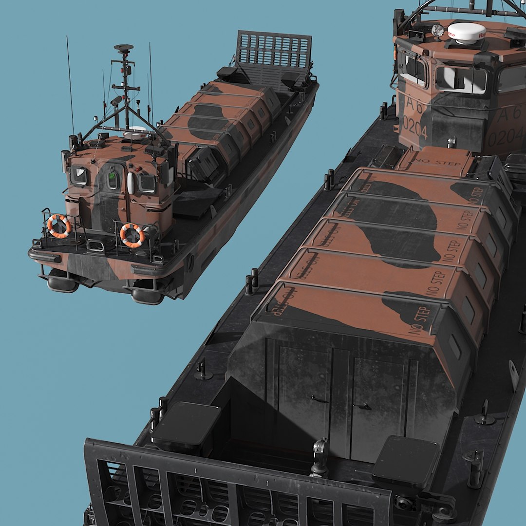 Landing Craft Vehicle Personnel MK5 3D Model - TurboSquid 2326788