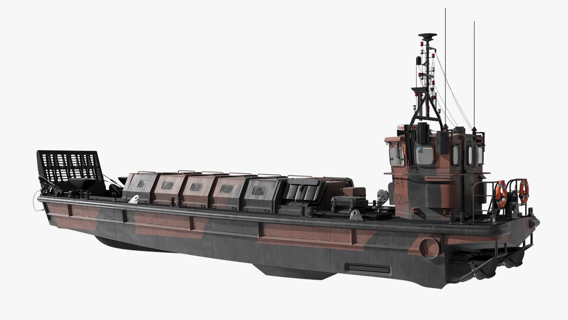 Landing Craft Vehicle Personnel MK5 3D Model - TurboSquid 2326788
