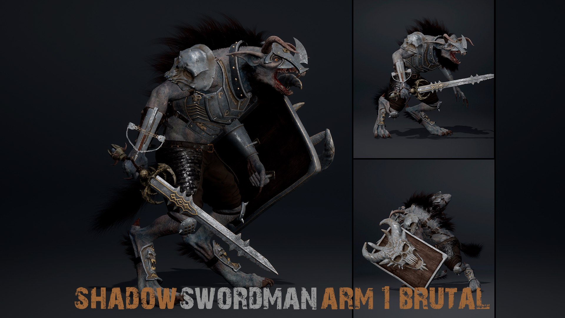 Shadow Swordman 3D Model - TurboSquid 2322046