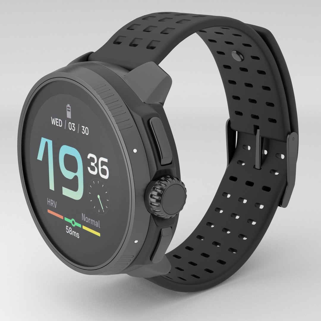 3D Model Sports Watches Suunto Race Stainless Steel - TurboSquid 2155807