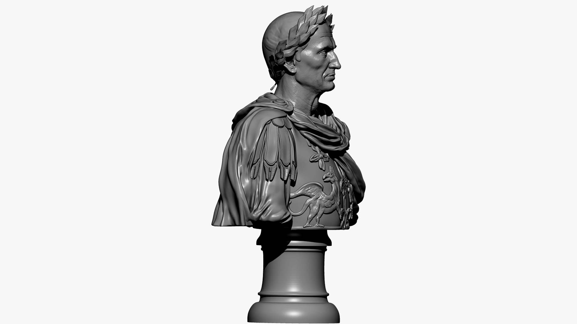 3D Model Julius Caesar Bust - TurboSquid 2397669
